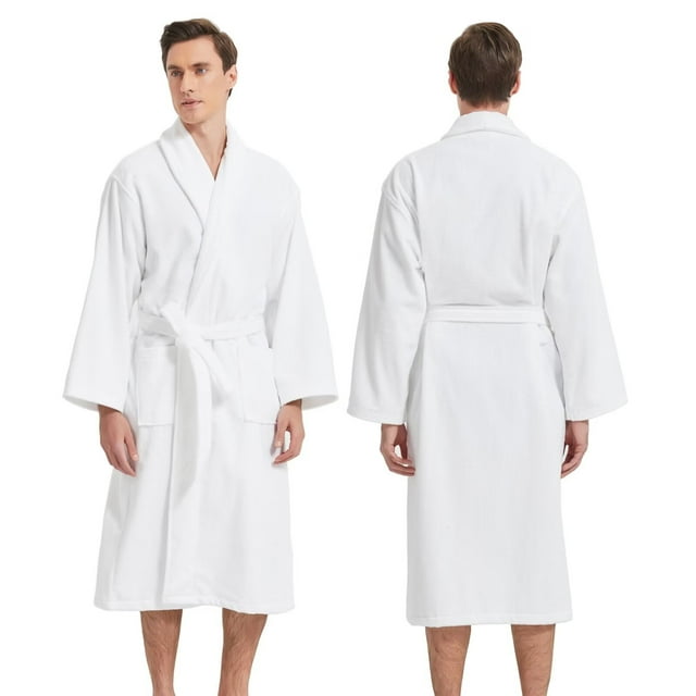 Bathrobe for Men-Classic Towels Bathrobe for men, Cotton Terry Cloth ...