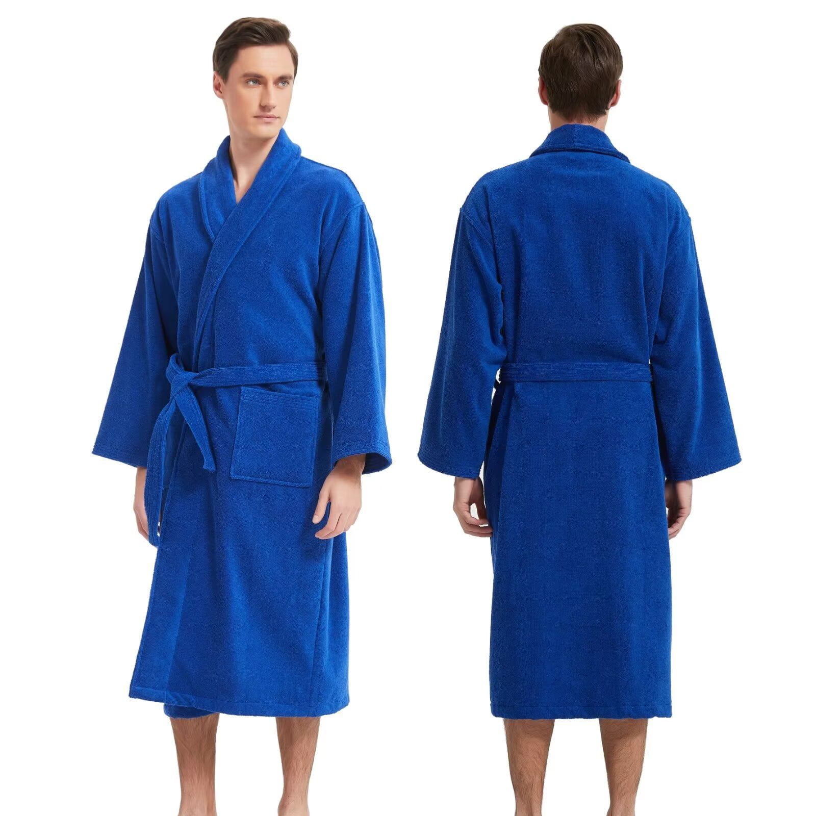 Bathrobe for Men-Classic Towels Bathrobe for men, Cotton Terry Cloth ...