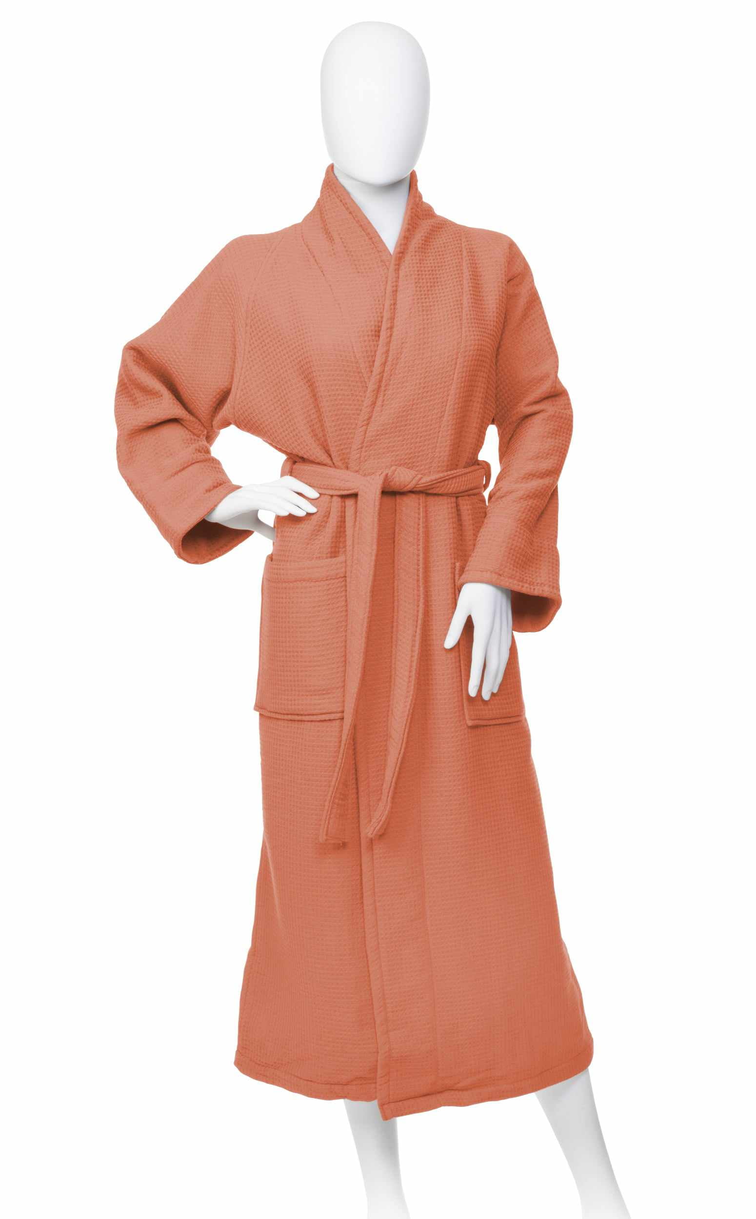 Bathrobe for Women and Man Soft Cotton Waffle Weave Lightweight SPA ...