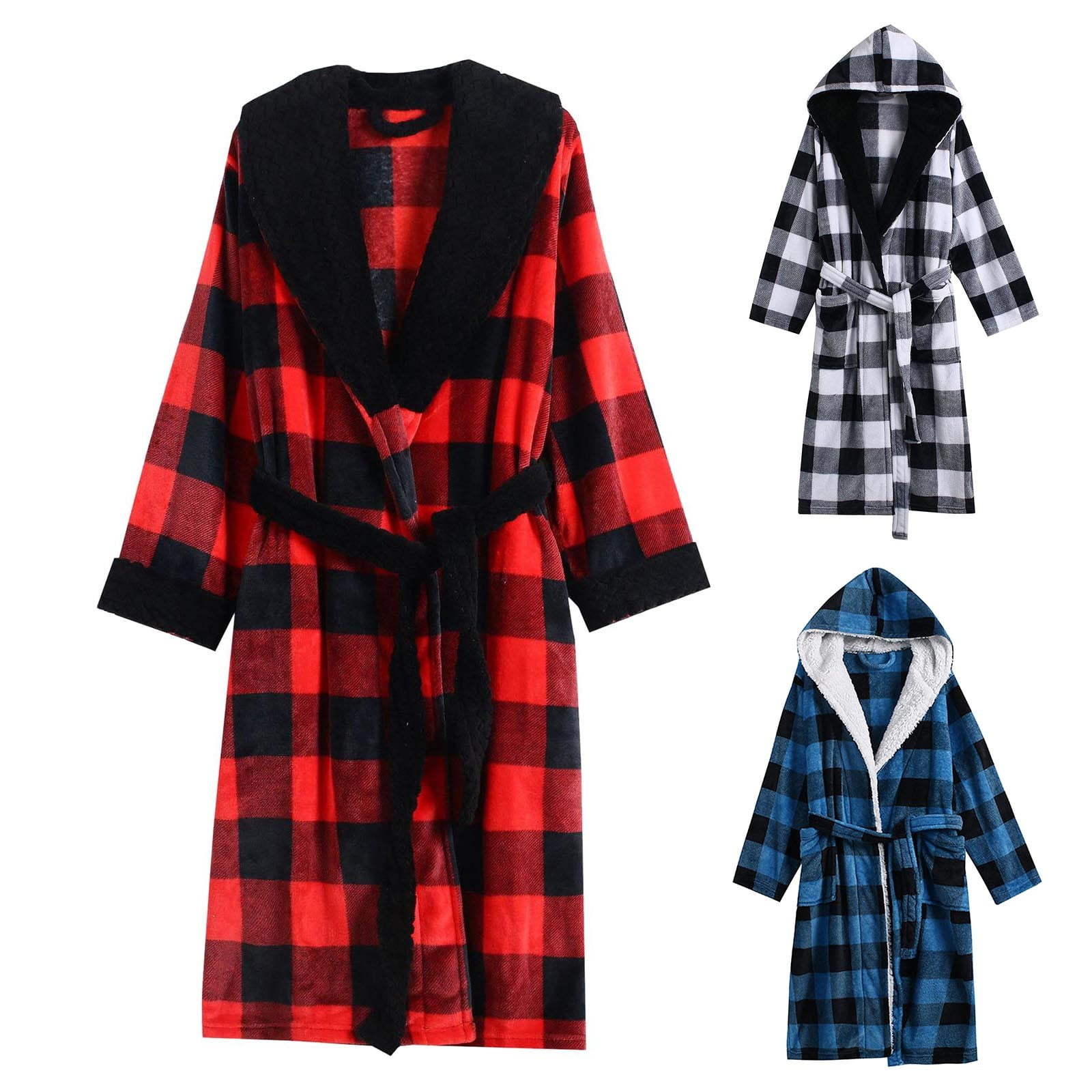 Bathrobes for Women after Shower Womens Long Fleece Robe,Soft Warm Cute ...