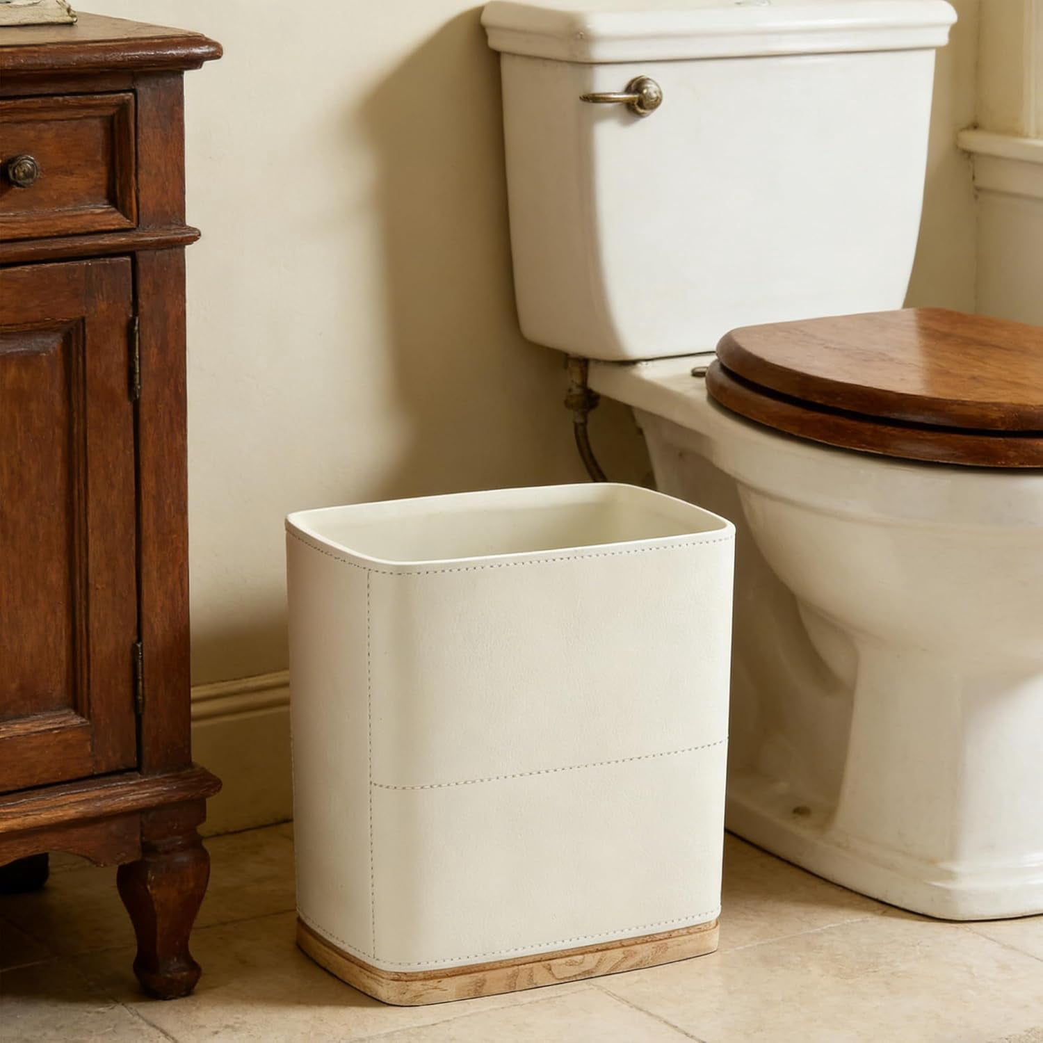 Bathroom 1.8 Gallon Small Kitchen Garbage Can Decor Wastebasket for ...
