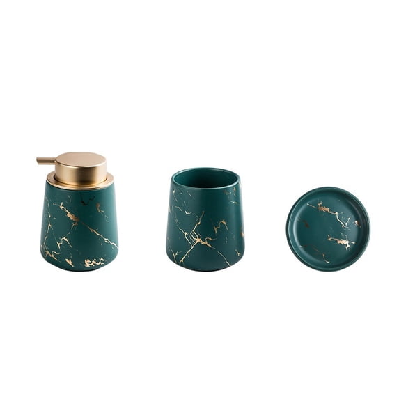 Bathroom Accessories Set 3 Pcs Include: Lotion Soap Dispenser ...