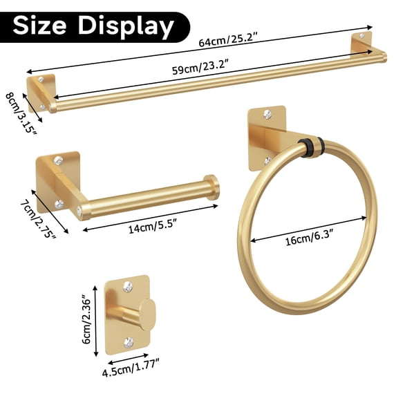 Bathroom Accessories Set,Bathroom Hardware Set, Towel Bar, Towel Racks ...