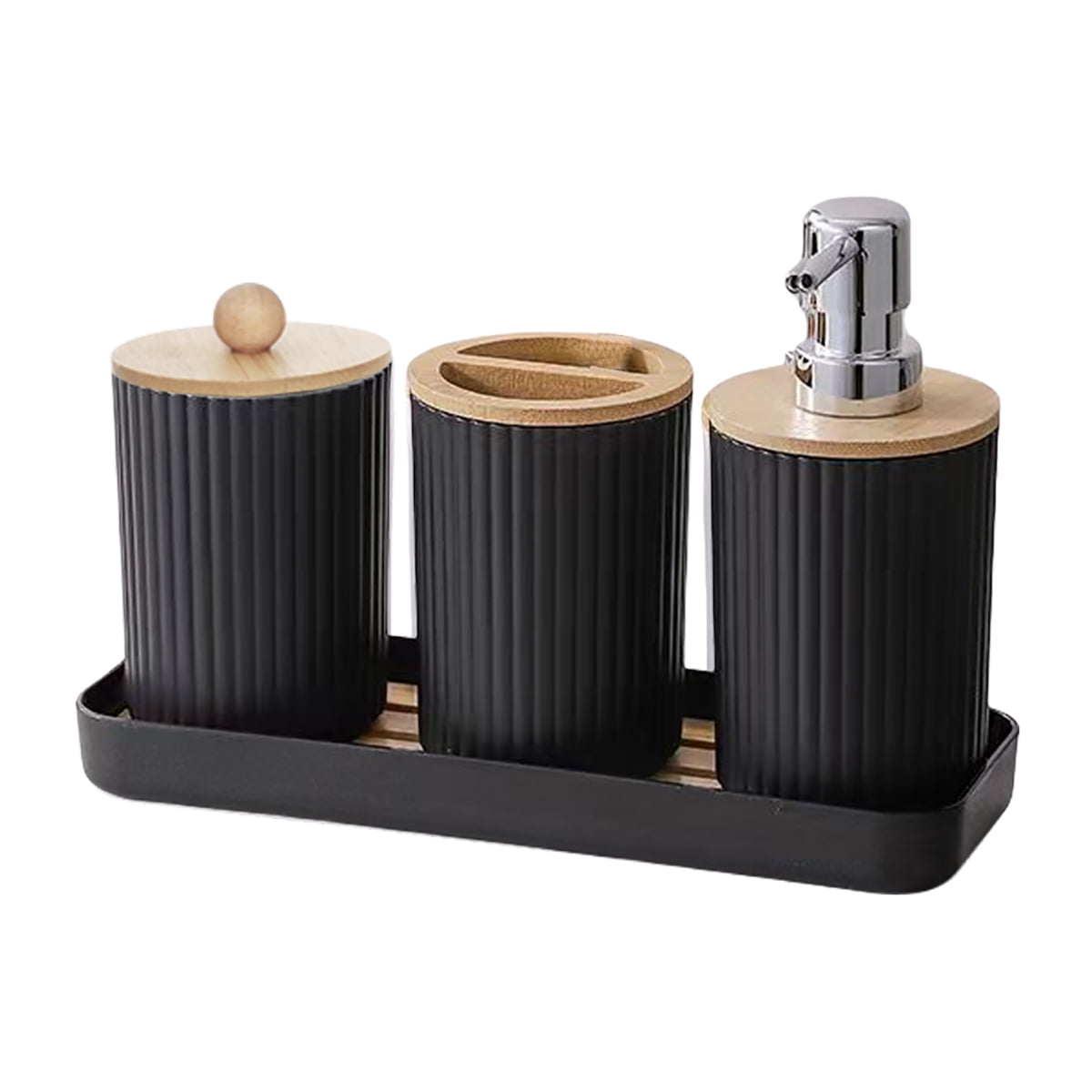 Bathroom Accessories Set Vanity Counter Soap Dispenser Toothbrush ...