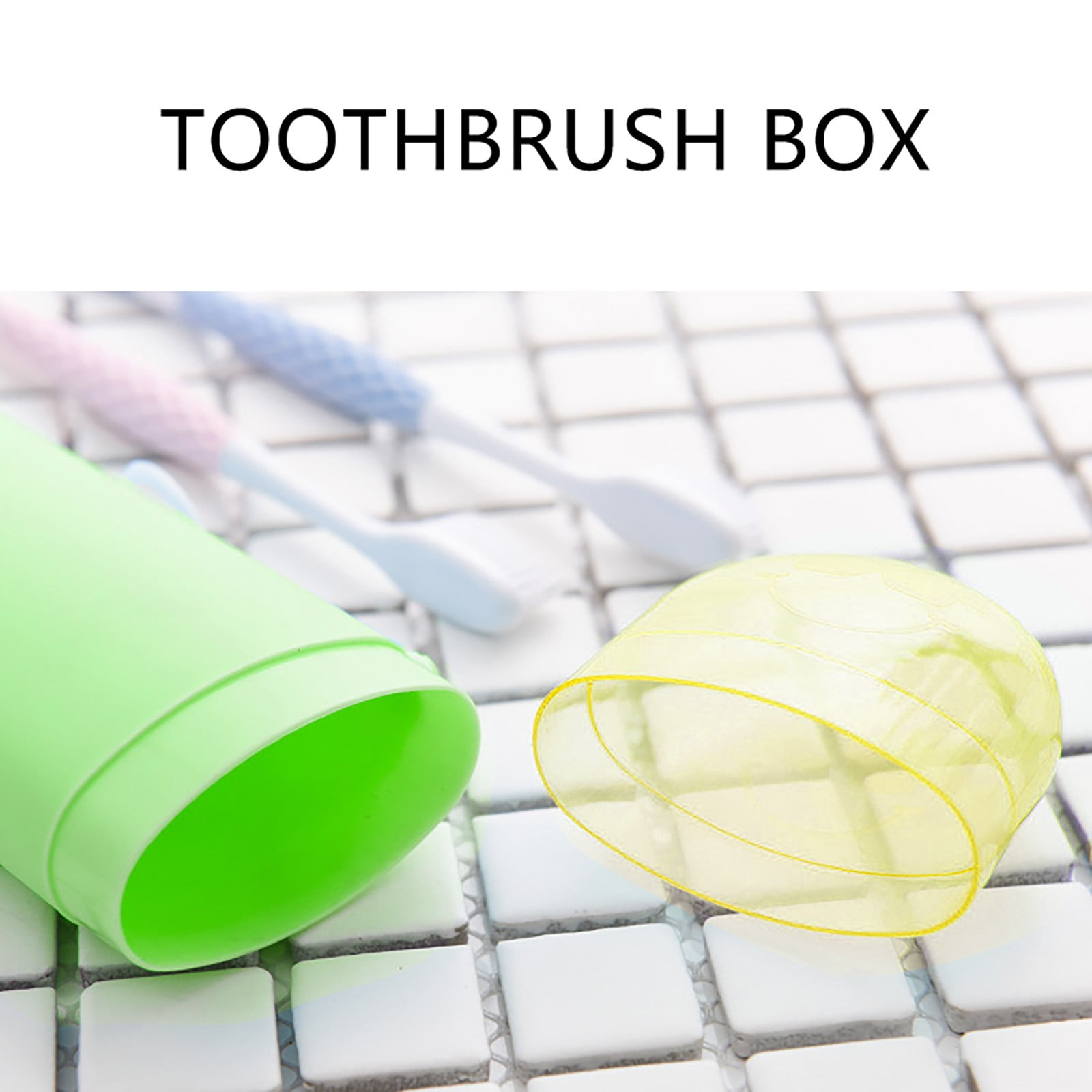 Bathroom Accessories,Toothbrush Toothpaste Container Case Toothbrush ...