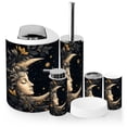 Bathroom Accessory Set 6 Piece with Sun Moon Celestial Gothic ...