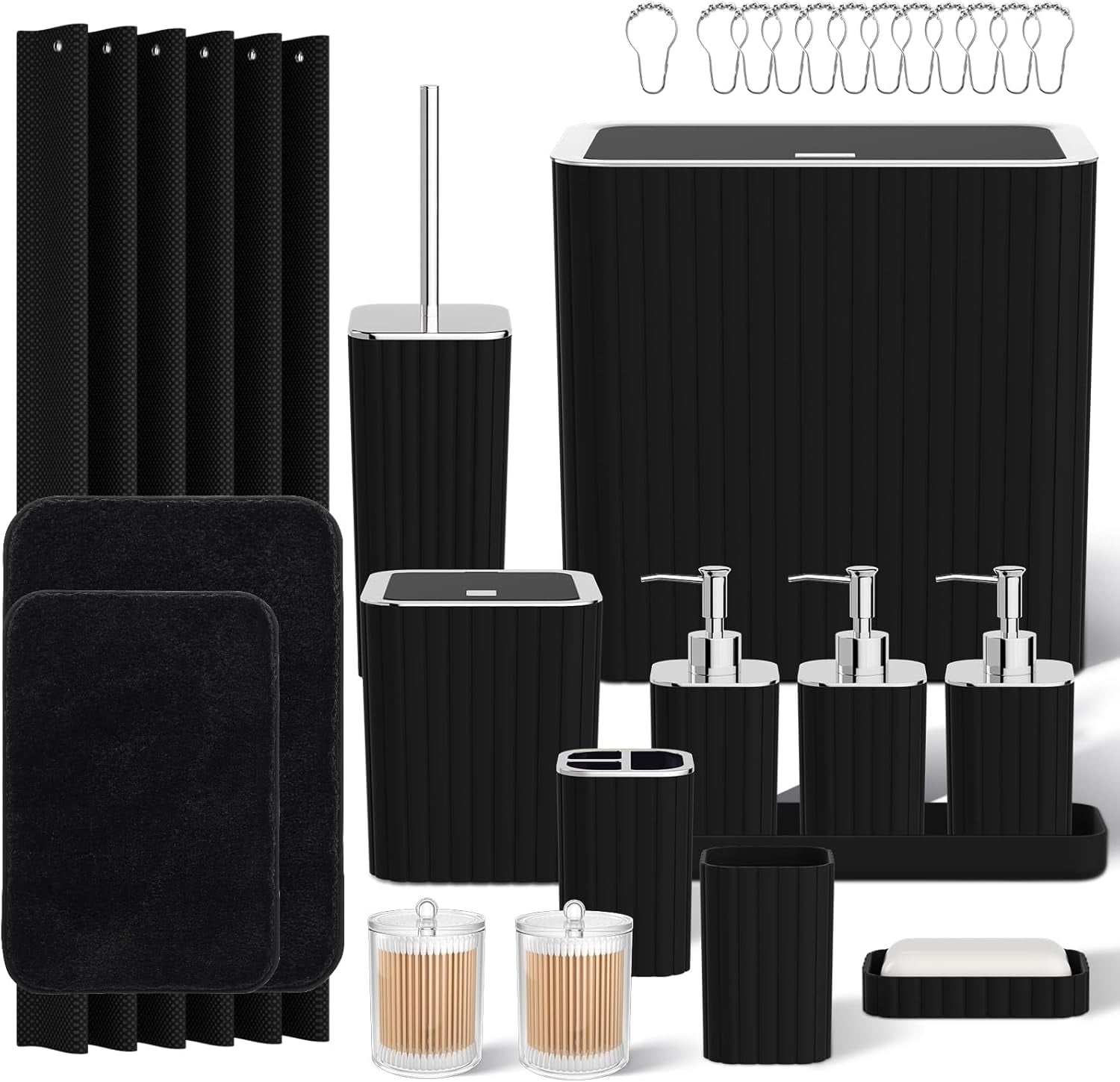 Bathroom Accessory Set - Bathroom Set, 27PC Bathroom Accessories Set ...