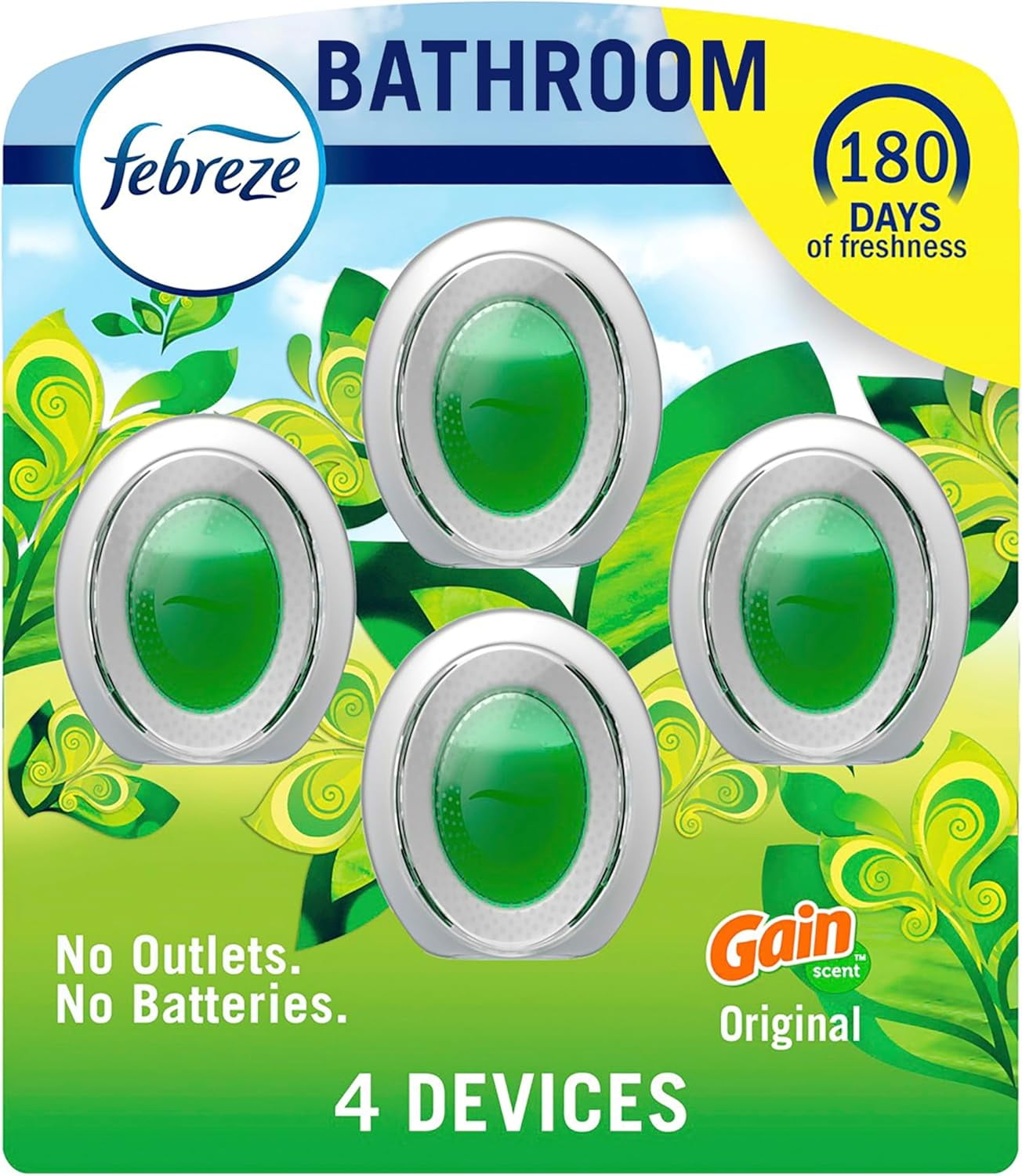 Bathroom Air Freshener, Odor-Fighting, Plug In Alternative, Air ...
