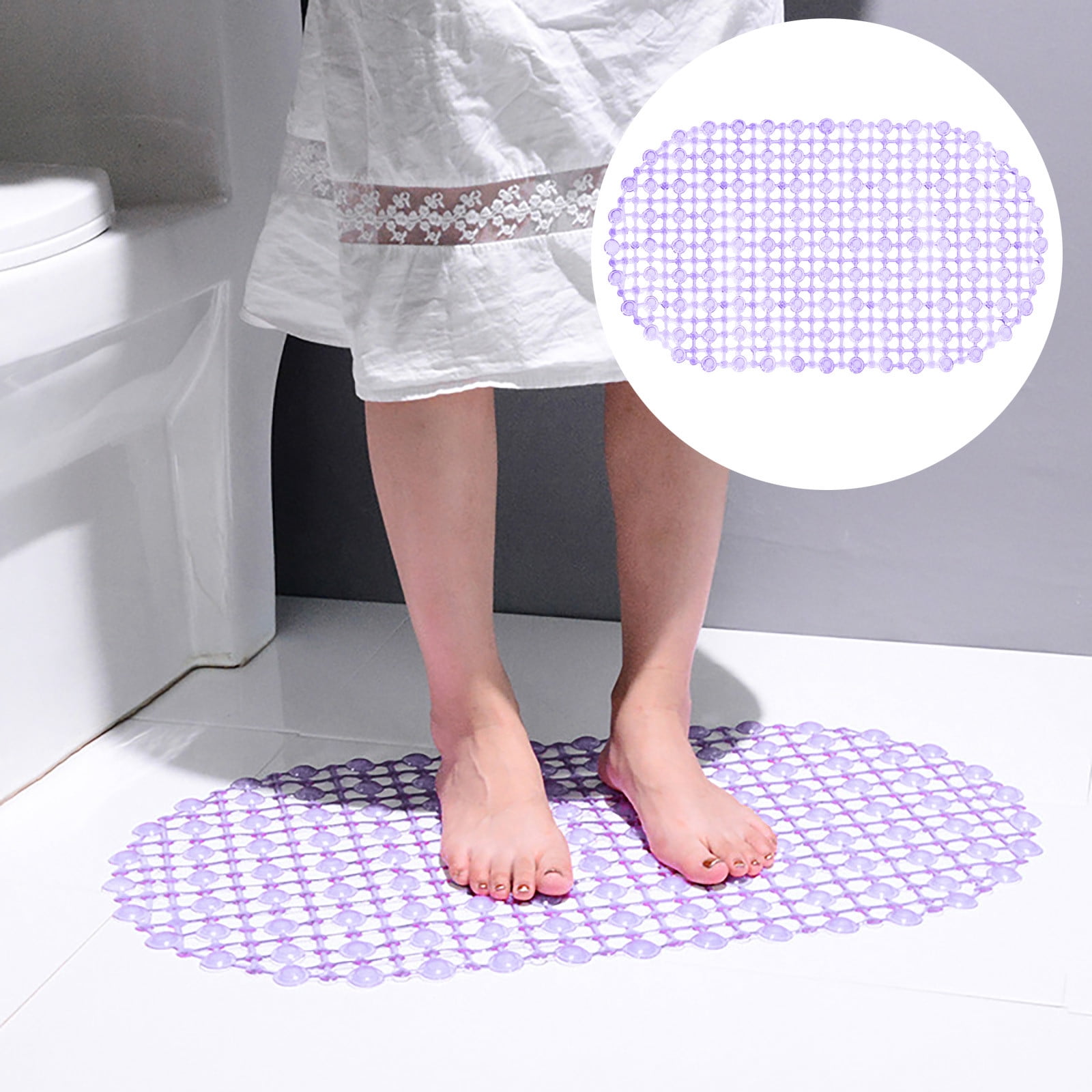 Bathroom Anti-Slip Mat Toilet Bath Floor Mat Bathtub Shower Room Mat ...