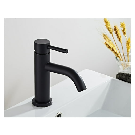 Bathroom Basin Faucet Black Baking 304 Stainless Steel Sink Mixer Tap ...