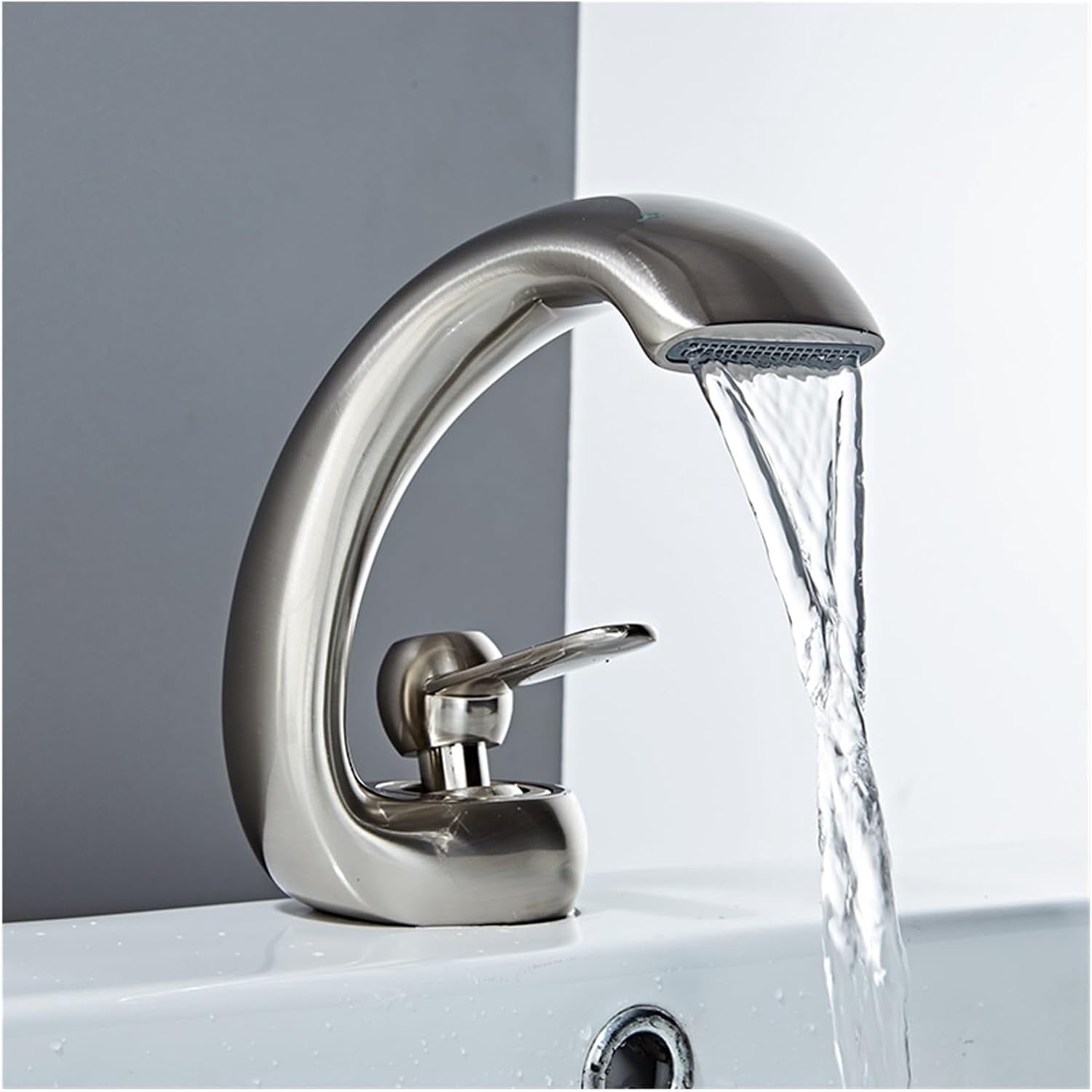 Bathroom Basin Faucet Black/Chrome/White Brass Material Sink Mixer Tap ...