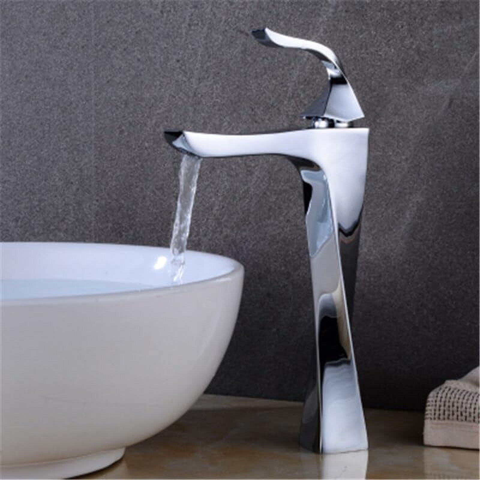 Bathroom Basin Faucet Chrome Brass Sinks Faucet Cold&Hot Water Mixer ...