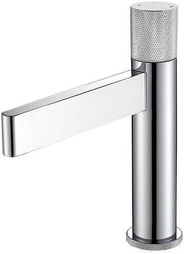Bathroom Basin Faucet Cold and Hot Mixer Tap Waterfall Deck Mounted ...