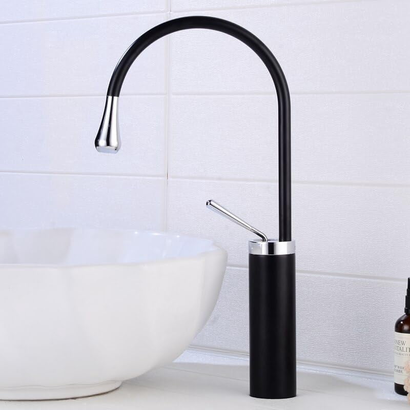 Bathroom Basin Faucet Cold and Hot Water Tap 360 Swivel Sink Tap Water ...