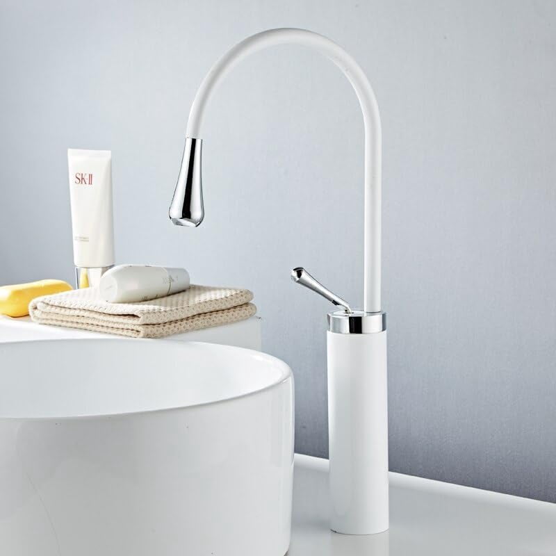 Bathroom Basin Faucet Cold and Hot Water Tap 360 Swivel Sink Tap Water ...