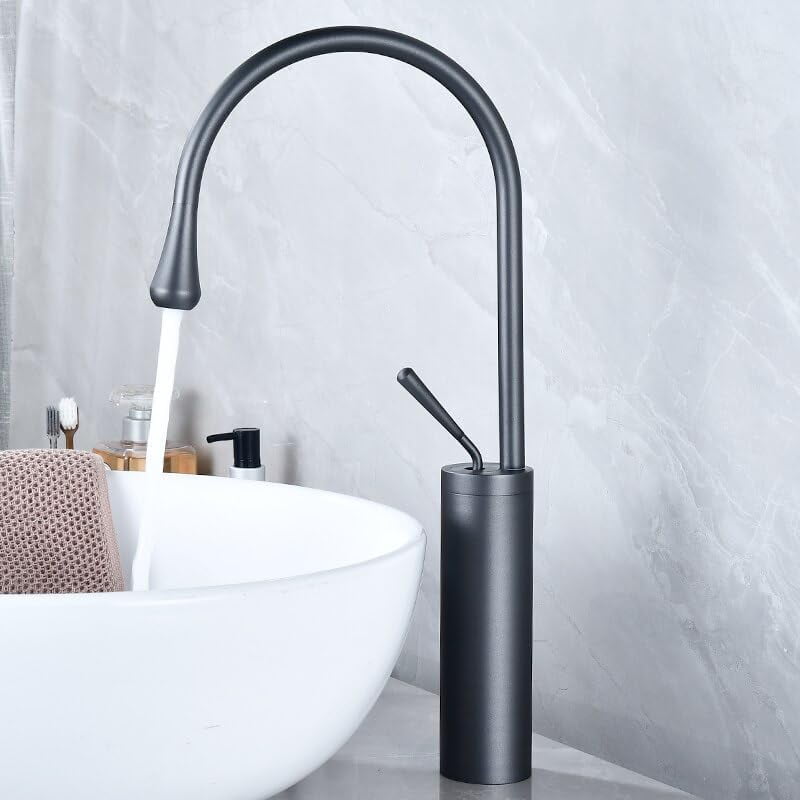 Bathroom Basin Faucet Cold and Hot Water Tap 360 Swivel Sink Tap Water ...