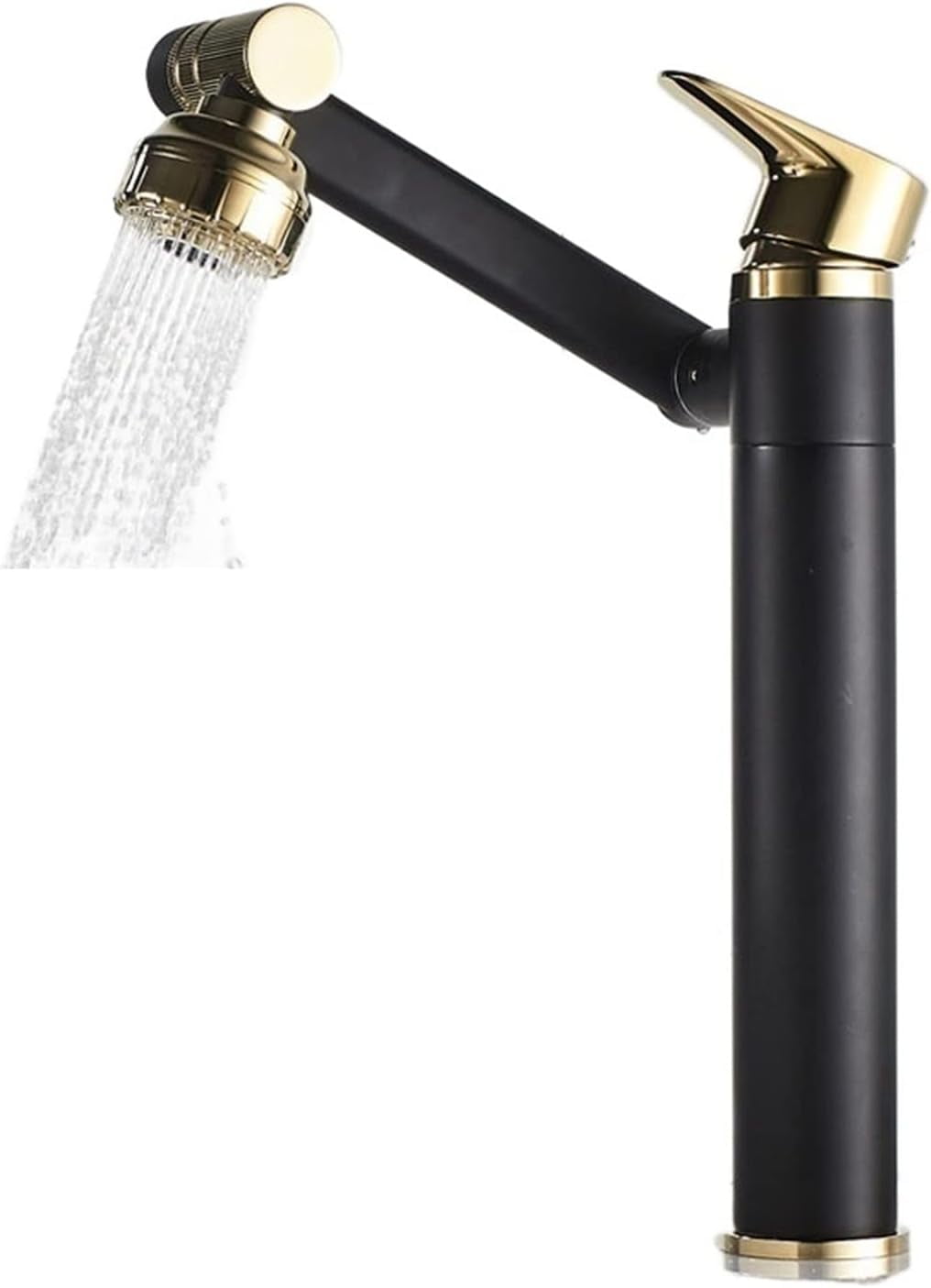 Bathroom Basin Faucet Deck Mounted Splash Proof Mixer Water Tap 360 ...