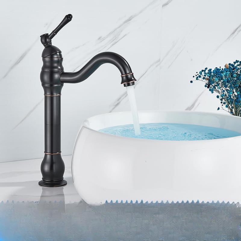 Bathroom Basin Faucet Hot and Cold Water Mixer Tap Crane for Vessel ...