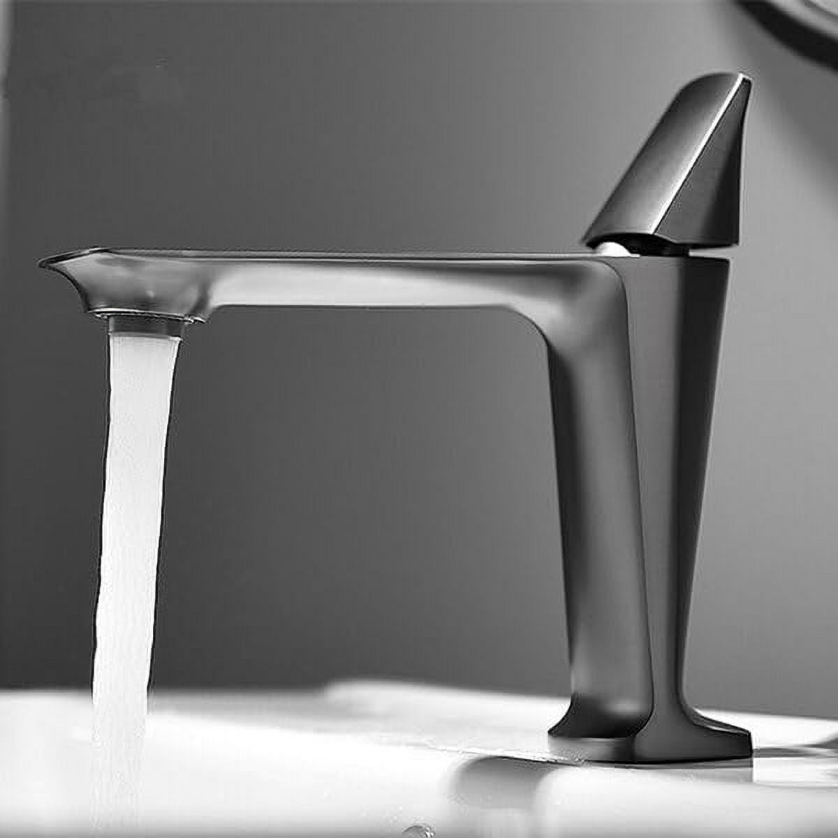 Bathroom Basin Faucet Short or Tall Cold and Hot Water Mixer Crane Tap ...