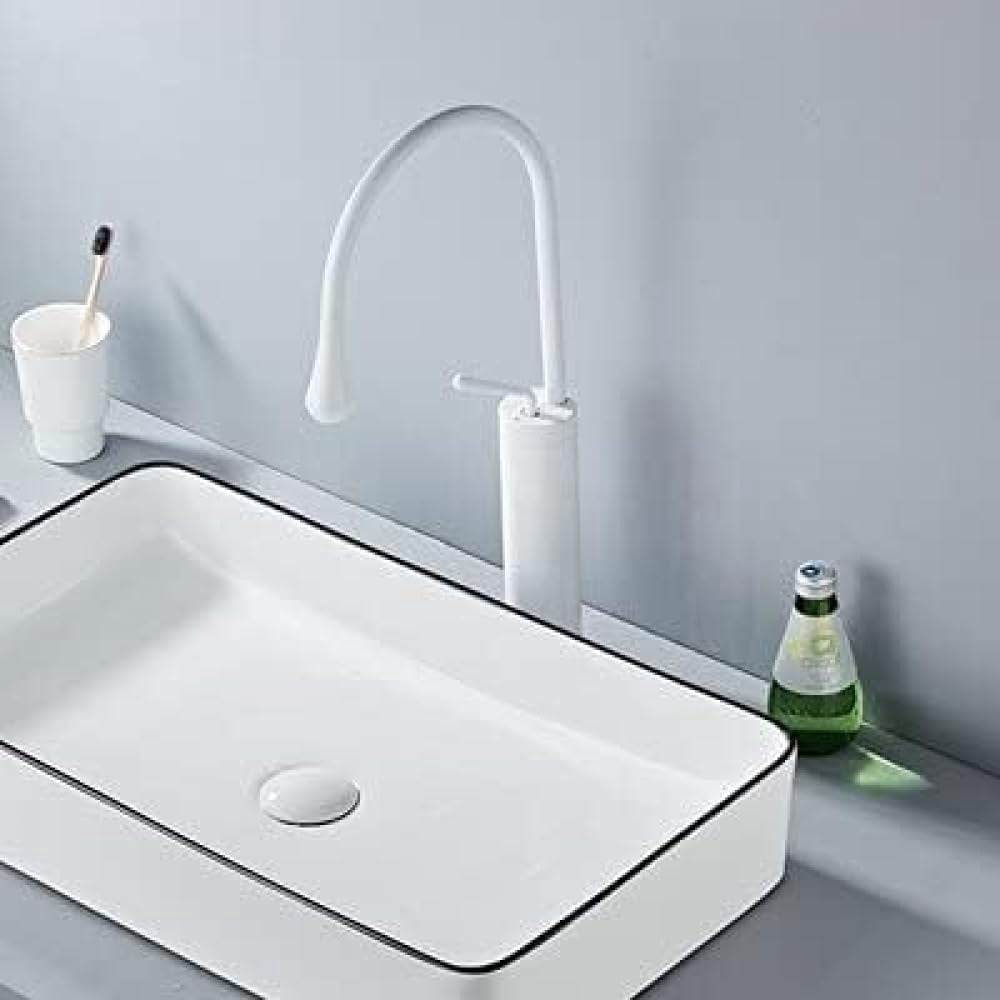 Bathroom Basin Faucet Single Handle Cold and Hot Water Tap Personality ...