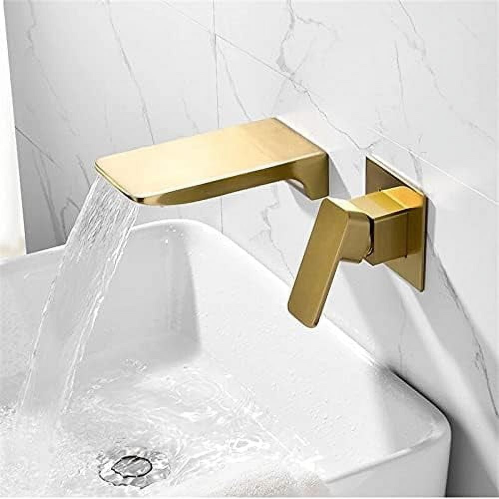 Bathroom Basin Faucet Solid Brass Rose Gold Sink Mixer Tap Hot & Cold ...