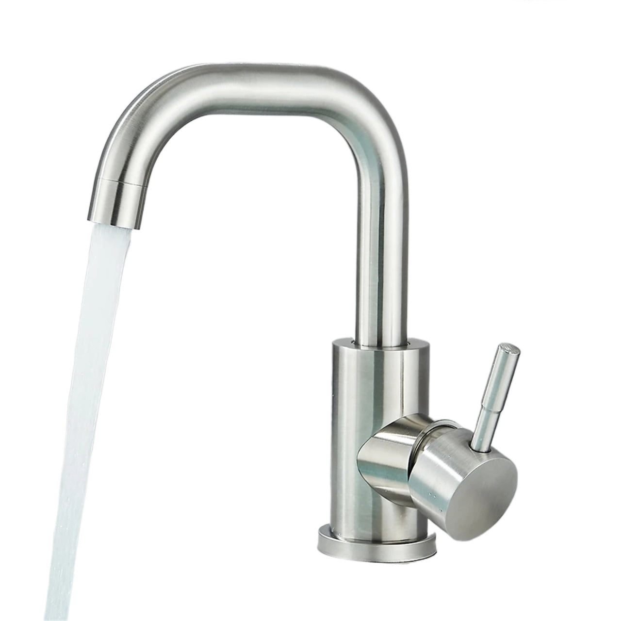 Bathroom Basin Faucet Stainless Steel Hot Cold Wash Mixer Crane Tap ...