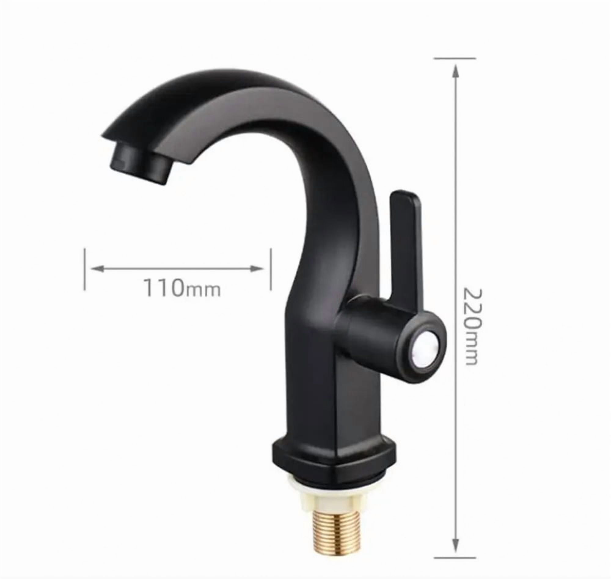 Bathroom Basin Faucet with ABS Water Purifier Single Lever Hole Tap ...