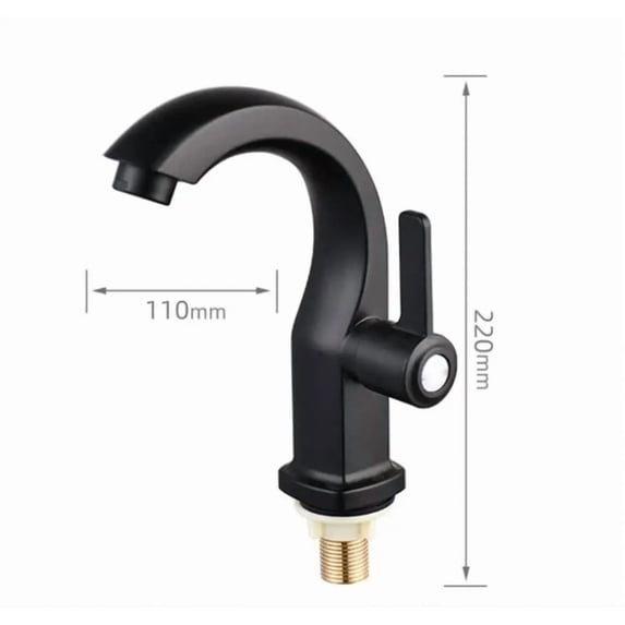 Bathroom Basin Faucet with ABS Water Purifier Single Lever Hole Tap ...
