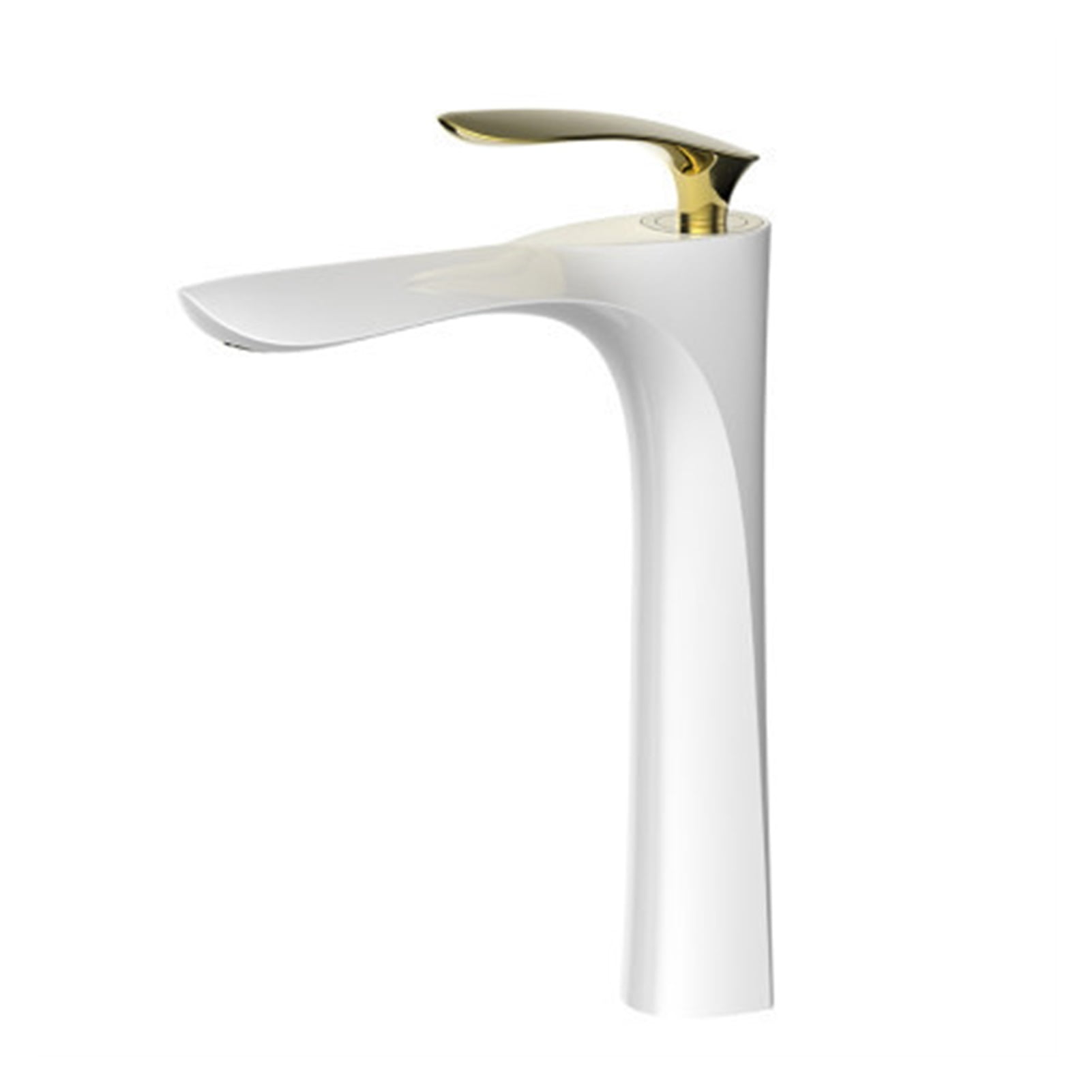 Bathroom Basin Faucets Gold Sink Mixer Tap Hot Cold Single Handle Deck ...