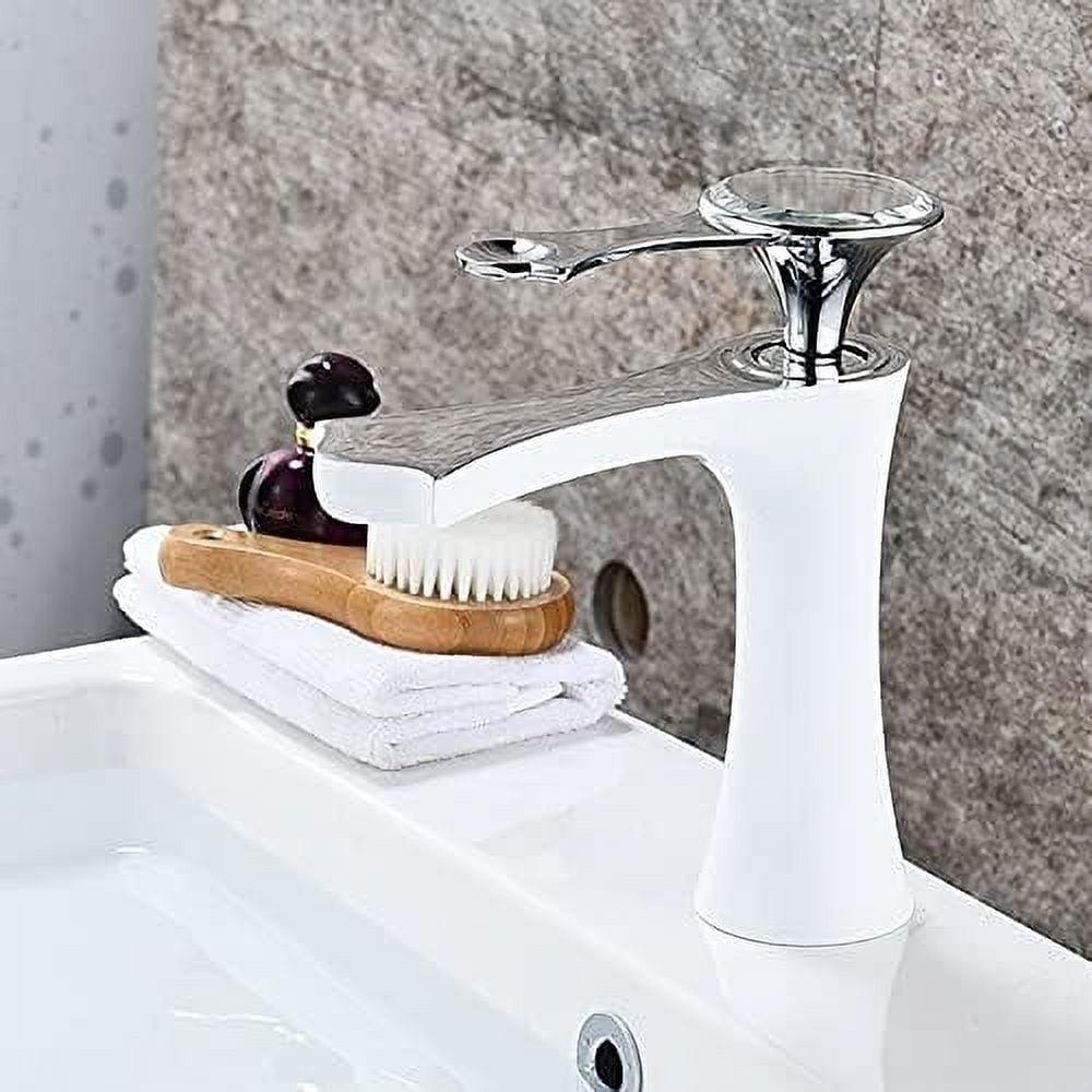 Bathroom Basin Faucets Waterfall Sink Faucet Single Handle Hot and Cold ...