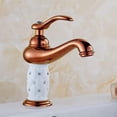 Bathroom Basin Gold Faucet,Brass with Diamond/Crystal Body Tap New ...