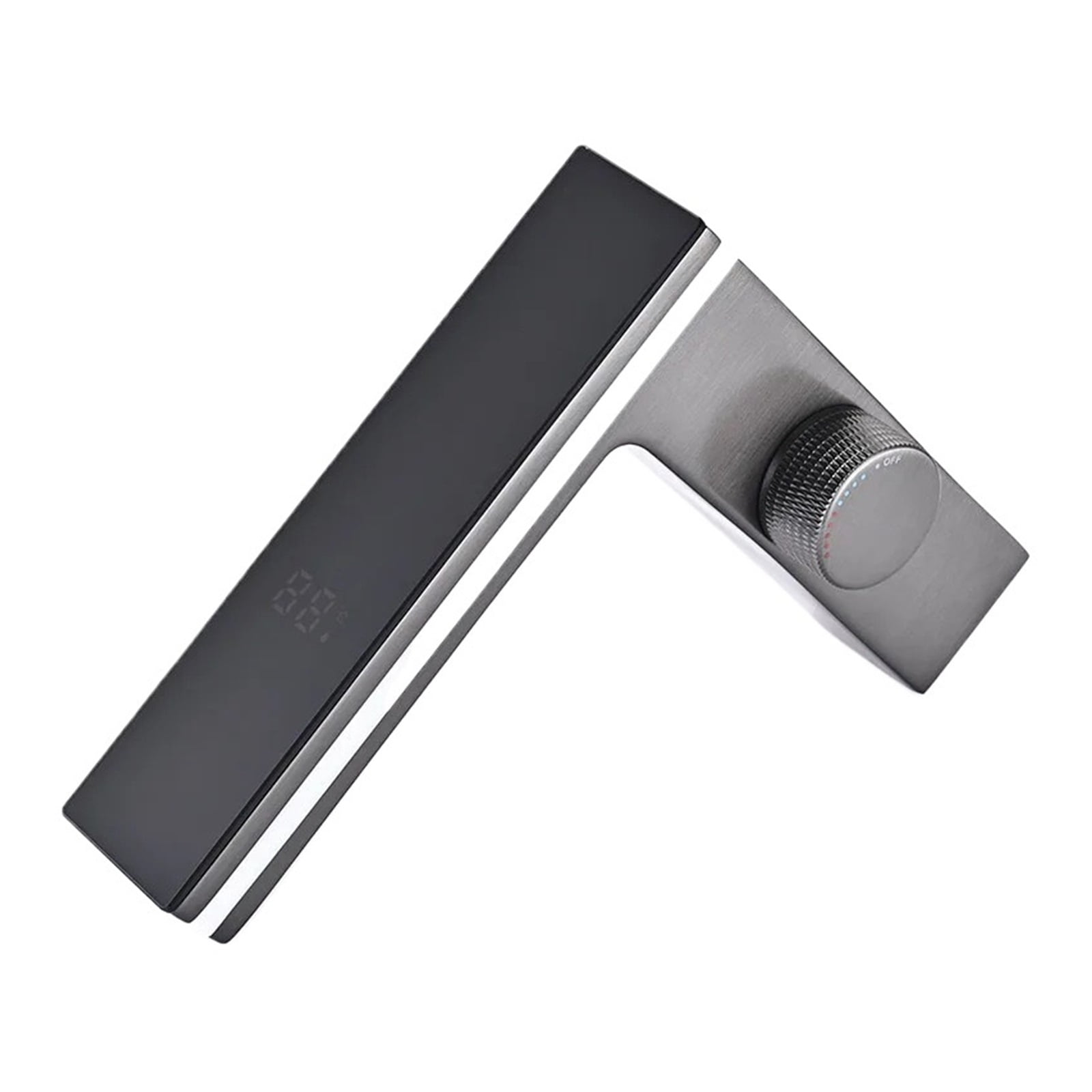 Bathroom Basin LED Faucets, Temperature Sensing Sink Mixers, Gun Gray ...