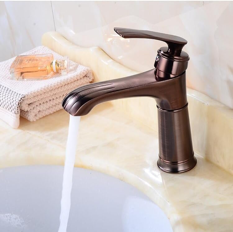 Bathroom Basin Mixer ORB Finished Brass Sink Faucet Single Handle Hole ...