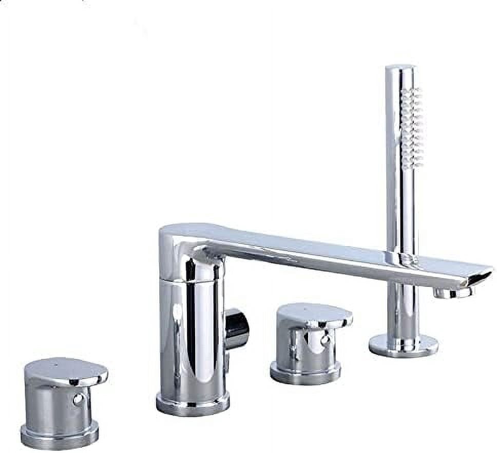 Bathroom Basin Mixer Tap Sink Faucet Set Bathtub Floor Stand Faucet ...