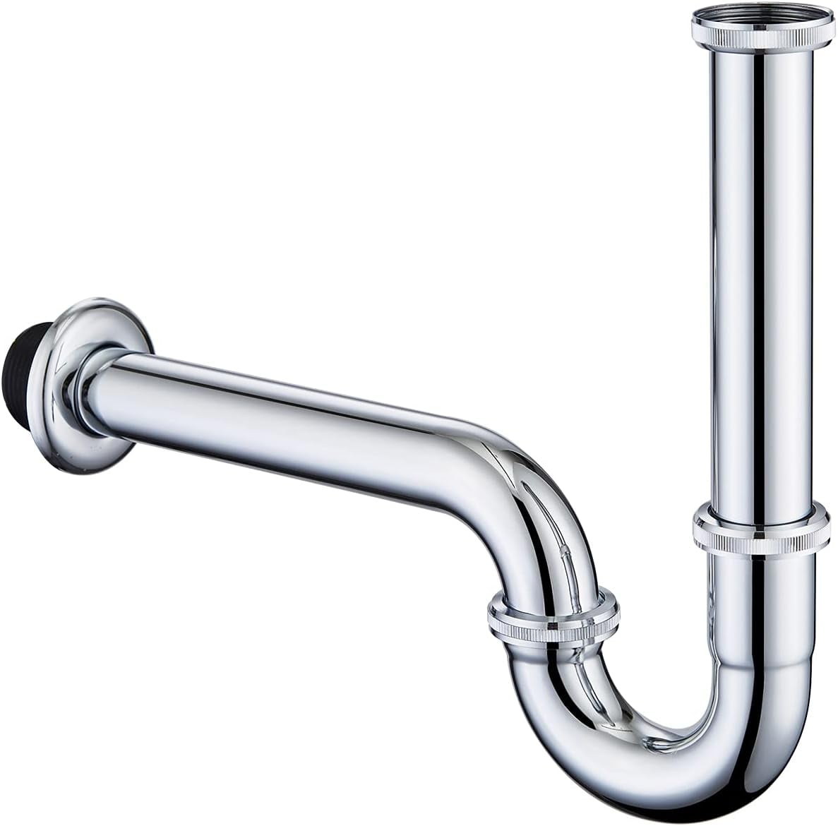 Bathroom Basin Sink Bottle P Trap, Brass U-Shape 1-1/4 inch Slip Inlet ...