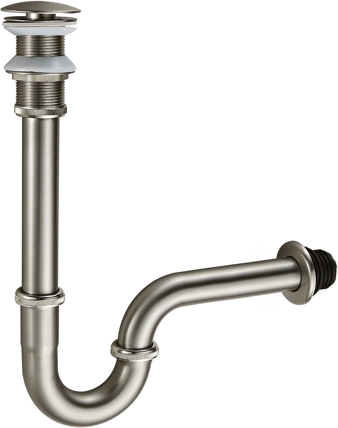 Bathroom Basin Sink P-Trap Complete Set, Adjustable Height 1-1/4 Bottle ...