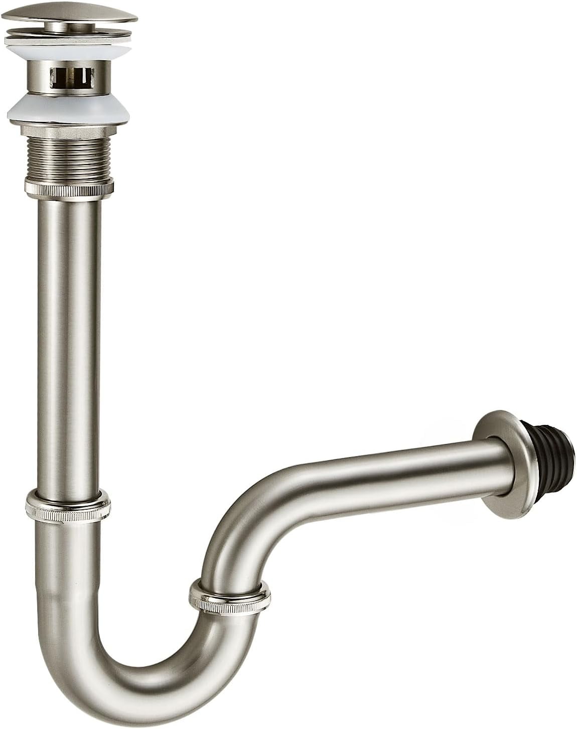 Bathroom Basin Sink U-Shaped Stopper Complete Set, Adjustable Height 1 ...