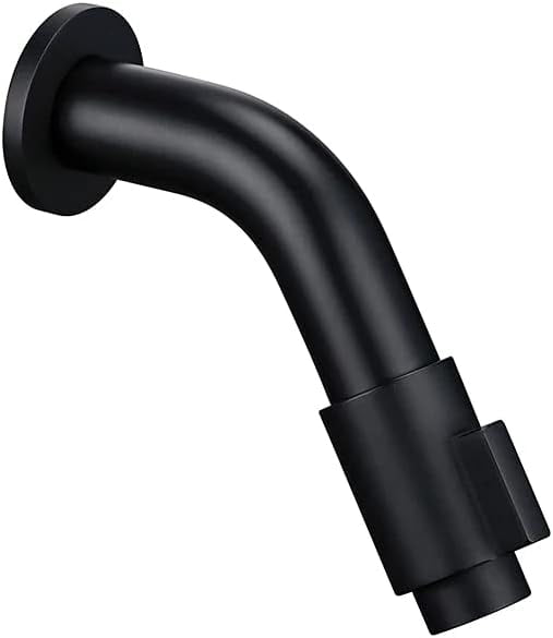 Bathroom Basin Swivel Spout, Matte Black Tub Spout Faucet, Wall Mounted ...