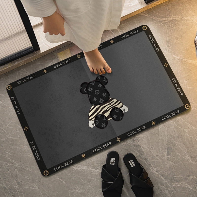 Bathroom Bathroom Door, Water Absorption Diatom Mud, Soft -Drying And ...