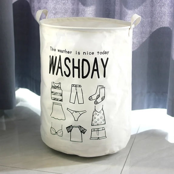 Large Collapsible Laundry Basket Foldable Waterproof Clothes Organizer ...