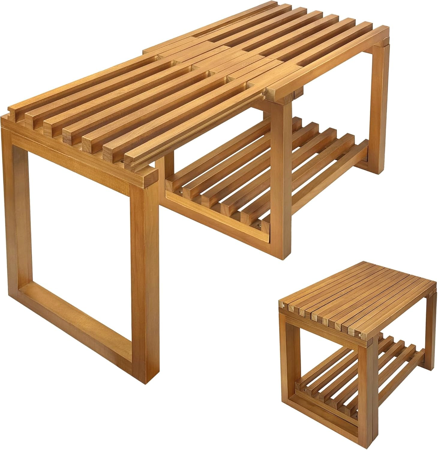 Bathroom Bench Adjustable Length, 29 Inches Shower Benches for Inside ...