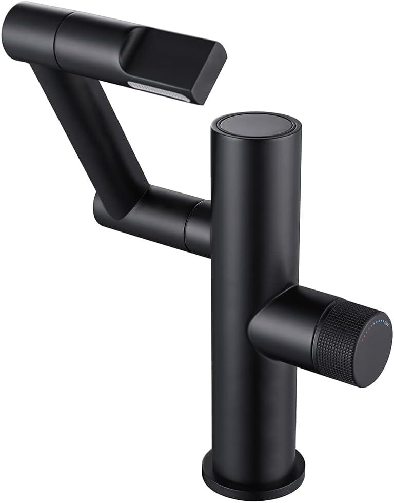 Bathroom Brass Basin Faucet Mixer Hot Cold Water Tap One Hole Deck ...