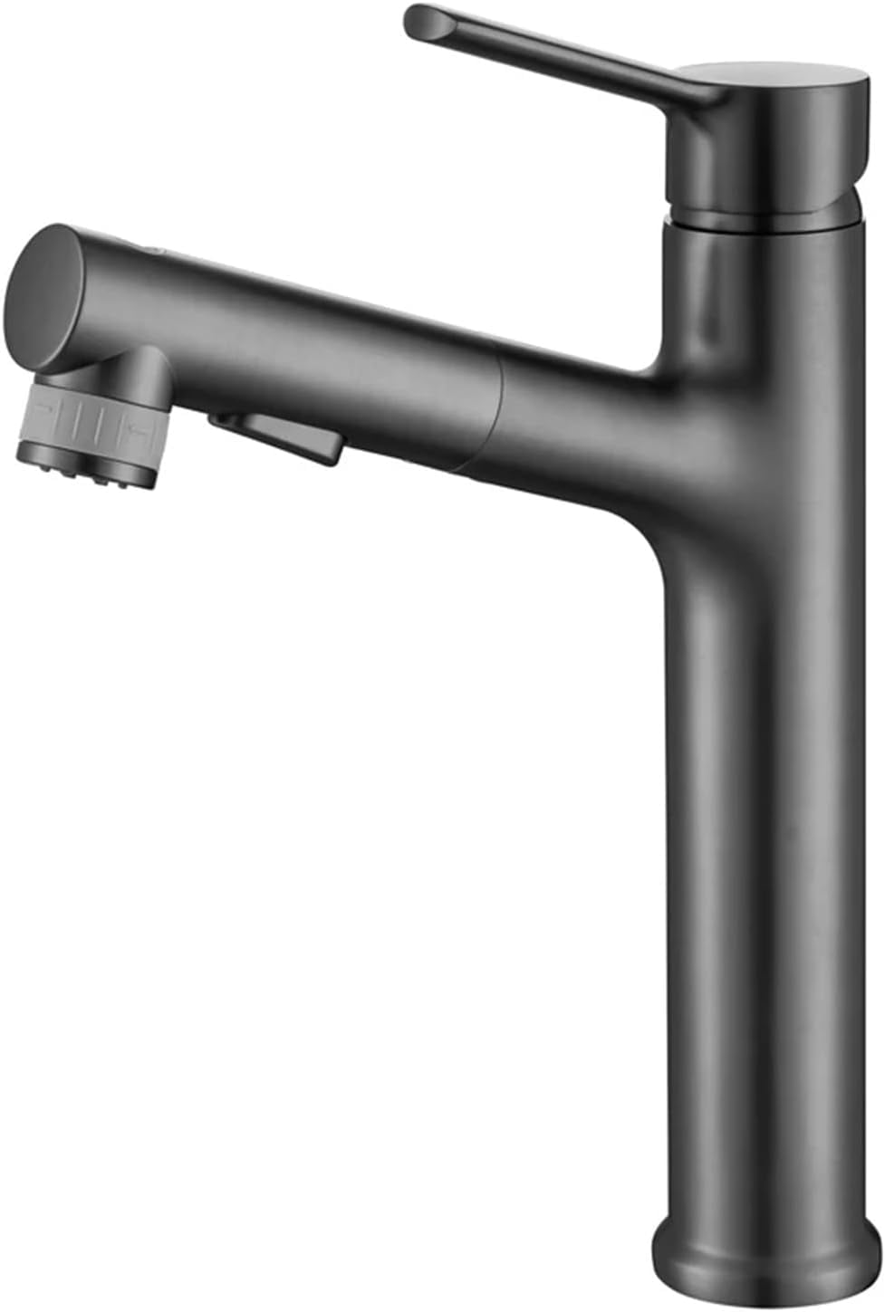 Bathroom Brushed Gold Basin Faucet Single Handle Pull-Out Spray Sink ...
