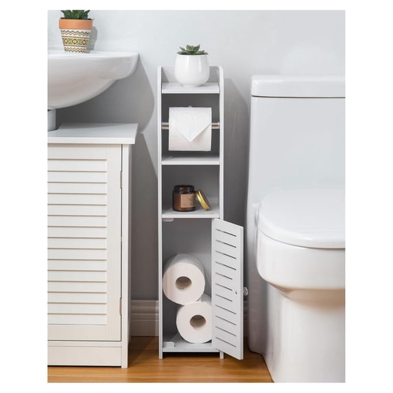 Bathroom Cabinet No Drill - PVC Small Bathroom Storage - Apartment ...