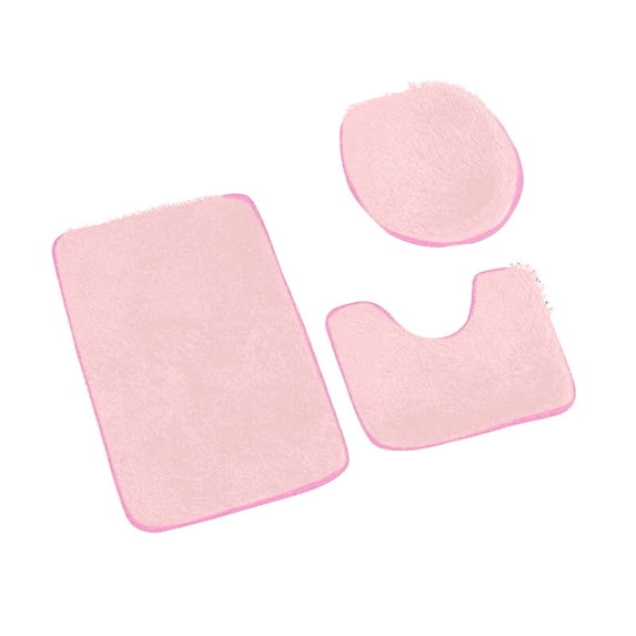 Bathroom Carpet Toilet Cushion Cover Microfiber Absorbent Non-Slip Mat ...
