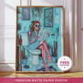 Bathroom Catrina Dia De Los Muertos Mexican Folk Restroom Poster ...