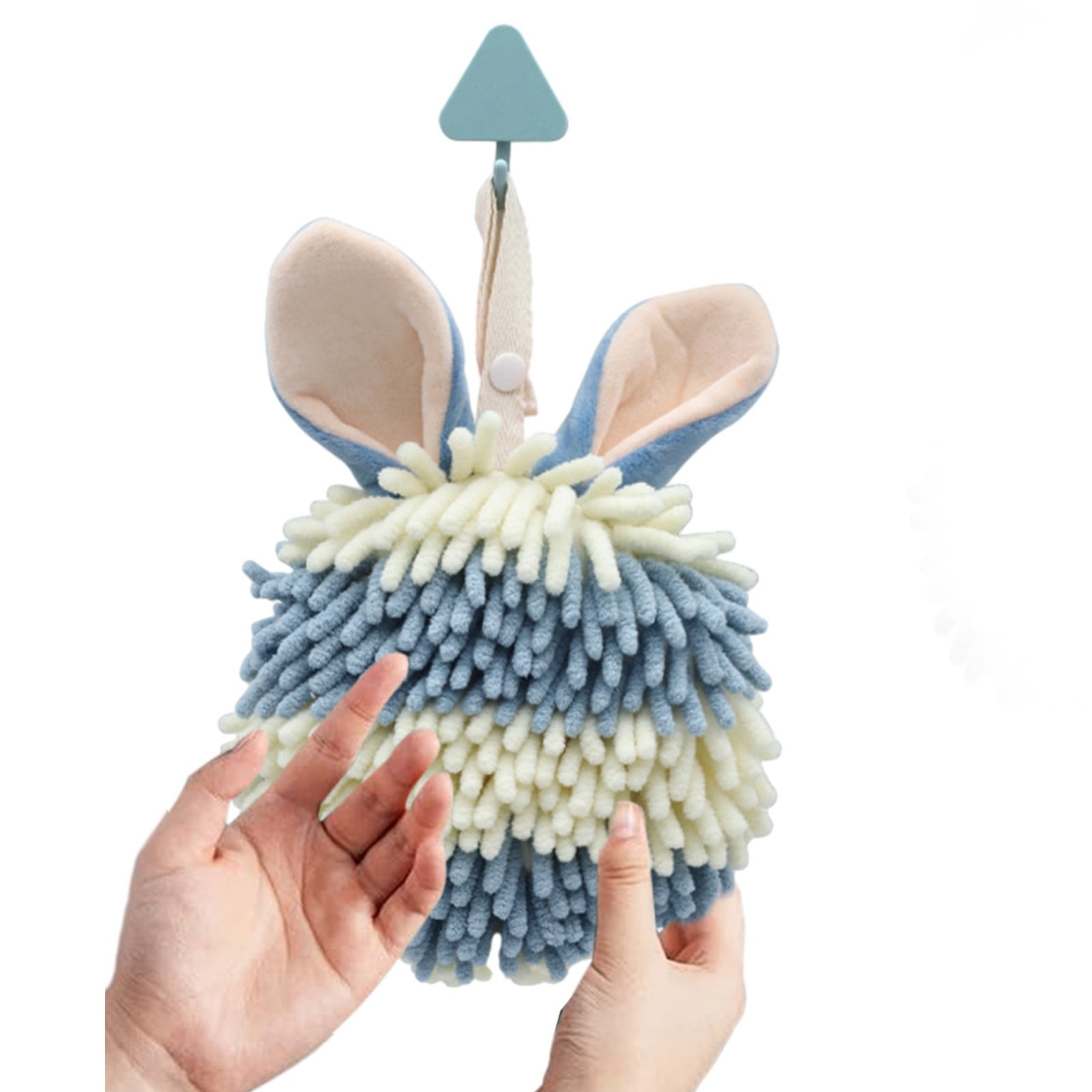 Bathroom Chenille Hanging Hand Towel Balls- Super Absorbent Microfiber ...