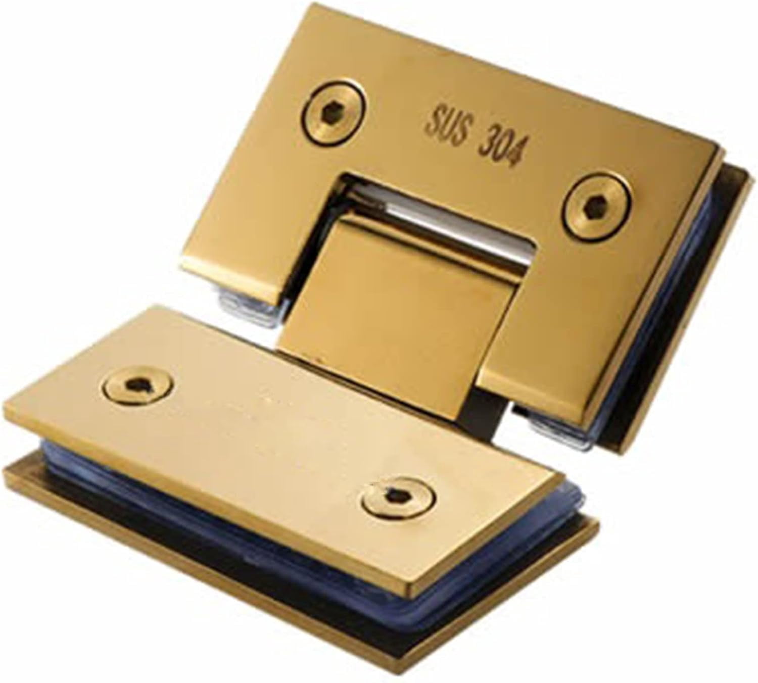 Bathroom Clamp Clip,Glass Door Hinge,Brushed Gold Color Shower Room ...