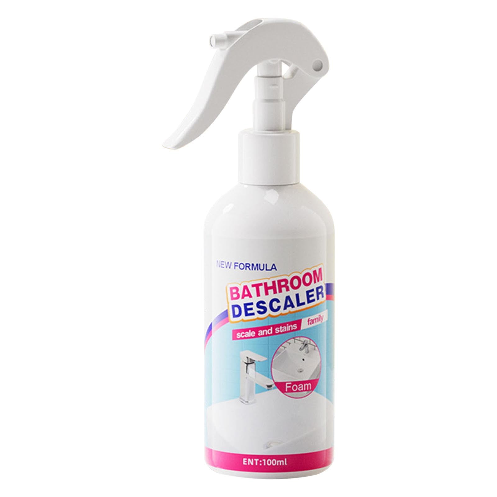 Bathroom Cleaner, 60ml Glass Descaler & Tile Stain Remover, Removes Hard Water Stains, Soap Scum ...