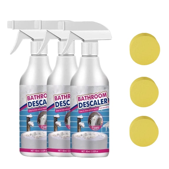 Bathroom Cleaner, 60ml Glass and Tile Descaler Spray with Penetrating ...
